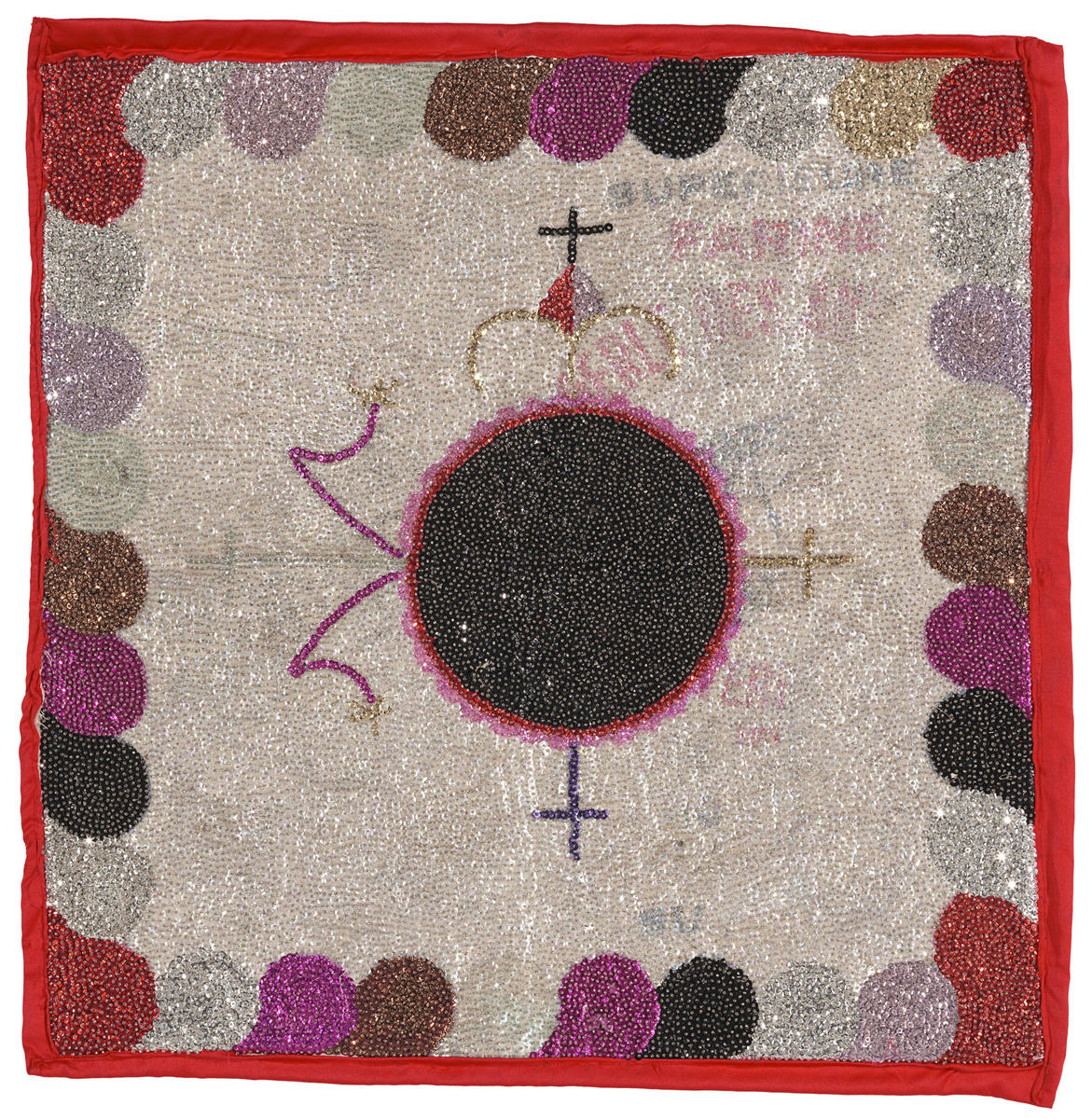 Simbi: Le trou creuse (Simbi: the true cross; ceremonial vodou flag ...